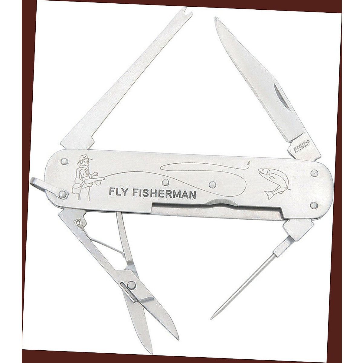 Marbles Fly Fisherman Folding Pocket Tactical Knife Rescue Combat Sharp Blade Multi Tool Stainless Fishing 168