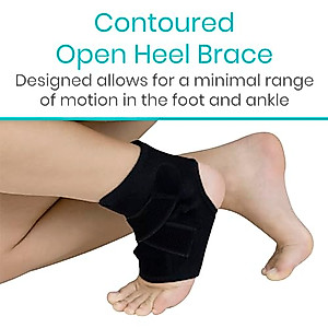 Vive Ankle Brace for Sprained Ankle - Adjustable Ankle Sleeve for Plantar Fasciitis, Tendonitis, Sprains, Swollen Feet - Lace Up Support Wrap for Running, Sports Injuries, Recovery (Fits Right & Left)