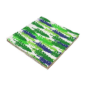 Soimoi Precut 10-inch Camping Prints Cotton Fabric Bundle Quilting Squares Charm Pack DIY Patchwork Sewing Craft- Multicolor