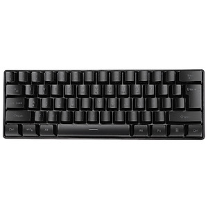 Acogedor Backlit Mechanical Gaming Keyboard,Mini Compact Wired 61 Keys Keyboard with Ergonomic Design,USB Portable PC Keyboard for Home Office Laptop Work Gaming