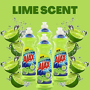 Ajax Dish Soap - Ajax Dishwashing Liquid Super Degreaser 14 FL OZ (Lemon, Orange, Lime) (Variety Pack of 3) 1 of Each - Includes Clean is Better Card
