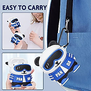 Besoar for AirPods 2&1 Case Cartoon Cute Kawaii Silicone Cases for Apple AirPod Air Pods 1/2 Design Cover Cool Unique Fashion Fun Funny Soft Coves for Girls Girly Boys(Blue Panda)