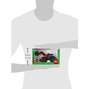 Siku 1985 Farmer Massey Ferguson with Front Loader, Red