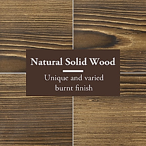 MyGift Solid Burnt Wood Serving Beer Whiskey Flight Set Tray with Industrial Black Metal Pipe Carrying Handle and 4 Small Snifter Style Tasting Beer Glasses