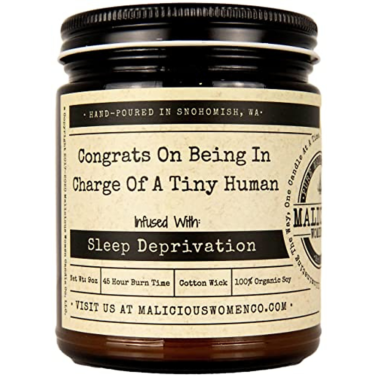 Congrats On Being in Charge of A Tiny Human - Infused with Sleep Deprivation Scent: Shea Butter & Almond