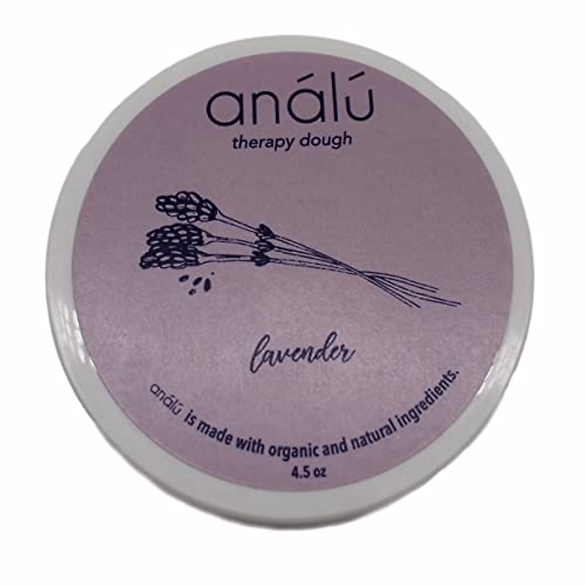Analu (Lavender) Therapy Dough - Handmade Natural Plant Based Dough for Calming, Relaxation and Aromatherapy (Pack of 1) (Lavender)
