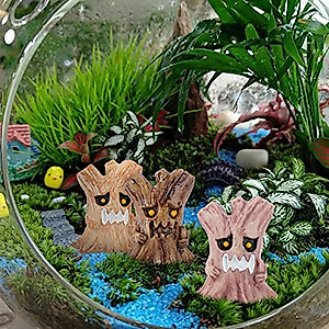 3pcs Haunted House Figurine Halloween Micro Landscape Decor Micro Landscape Ornaments Miniature Figurines Landscape Miniature Decor Mini Figurines in Bulk Cartoon Landscape Garden