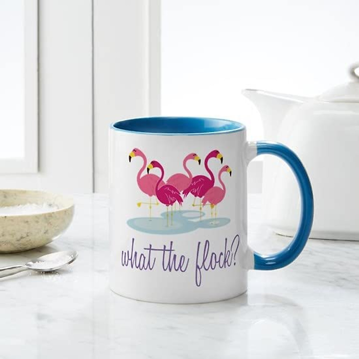 CafePress What The Flock? Mug Ceramic Coffee Mug, Tea Cup 11 oz