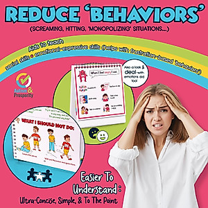 Autism & Prosperity Kids Emotions & Social Life Skills Autistic Children Set ASD Child Boys Girl Teen Learning Materials Toys Game Sensory Special Needs No 1-3 Toddlers Age Gifts 3 4 5-7 8-12 Products