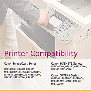 CS Compatible Toner Cartridge Replacement for Canon 118 2662B001AA Black I-SENSYSMF8330CDN LBP7200 IMAGECLASS MF8330CDN MF8350CDW SATERA7200CN 2 Set