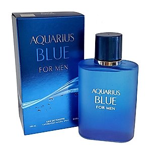 AQUARIUS BLUE For Men Fragrances Eau de Parfum 3.4oz