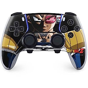 Skinit Gaming Decal Skin Compatible with PS5 DualSense Edge Pro Controller - Officially Licensed Dragon Ball Z Vegeta Portrait Design