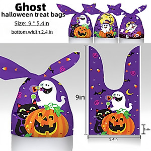 FTWONLIVE Halloween Treat Bags (12 Patterns With, 200 Pieces), Halloween Candy Bags for Trick or Treating, Halloween Candy Bag Party Supplies: Halloween Candy Bag