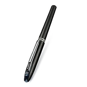 uni-ball Roller Grip Rollerball Pens Fine Point, 0.7mm, Black, 12 Pack