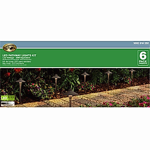 Hampton Bay 1.8-Watt Mediterranean Bronze-Metal Outdoor Integrated LED 3000K Landscape Path Light (6