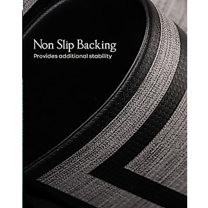 Homergy Anti Fatigue Kitchen Mats for Floor 2 PCS, Memory Foam Cushioned Rugs, Comfort Standing Desk Mats for Office, Home, Laundry Room, Waterproof & Ergonomic, 17.3×30.3&17.3×59 ×0,47", Fabric Black