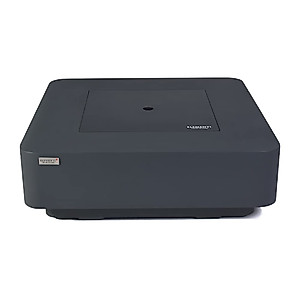 Elementi Plus Bergamo Outdoor Table 42.1 Inches Fire Pit Patio Heater Concrete Firepits Outside Electronic Ignition Backyard Fireplace Cover Fire Glass Included Natural Gas