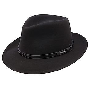 Stetson TWCRUR-2124, Color: Black, Size: M (TWCRUR-212407M0)