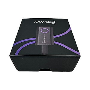 AAWireless Two - Android Auto Wireless Adapter - Convert Factory Wired Android Auto to Wireless - Multifunctional Button - Easy Plug and Play Setup - Seamlessly Connect Via Bluetooth - Made in Europe
