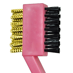 Intech Dual Brush with Wire Teeth Pink