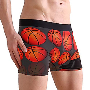 Funny Basketball Boxer Briefs for Men, Men's Comfortable Underwear