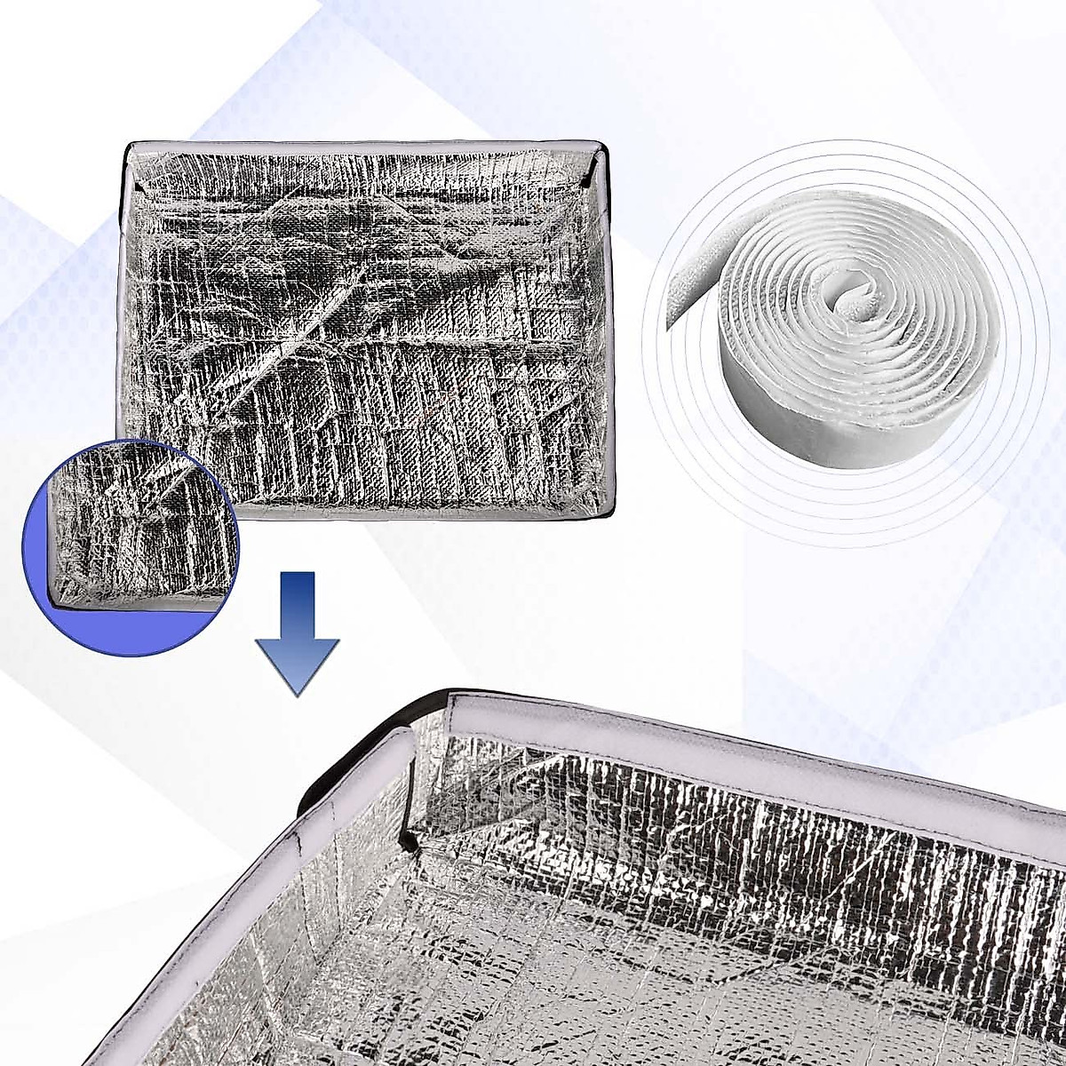 i frmmy Waterproof Insulated Indoor Air Conditioner Cover for Inside Window AC Unit, 17''Wx 13''Hx 3.5''D- Black