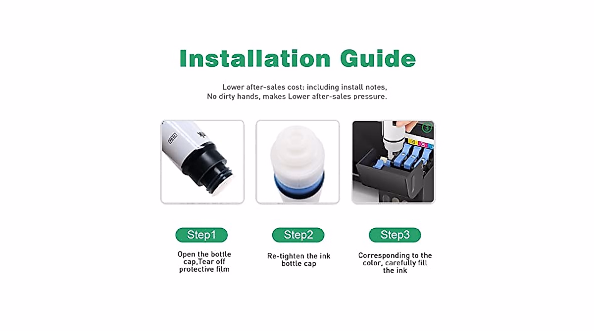 KSUMEI Refill Dye Ink Bottle GI20 GI-20 Replacement for Canon PIXMA ...