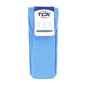 TCK TS All Sport Polyester Baseball Football Soccer Volleyball Tube Sock (Columbia Blue, Medium)