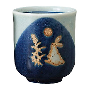 Yamashita Craft 756010711 Hot Water Cup, Rabbit Teacup, Small, 2.7 x 3.0 inches (6.8 x 7.6 cm), 5.3 fl oz (160 cc)