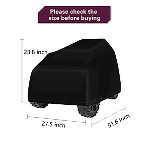JDZYYCQ Kids Ride-On Toy Car Cover, Outdoor Waterproof Protection for Electric Battery-Powered Children's Wheeled Toy Car-General Type, 51.6'' L x 27.5'' W x 23.8'' H ., BLACK