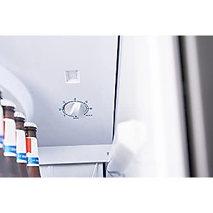 PremiumLevella PRF90DX Single Glass Door Merchandiser Refrigerator -Beverage Display Cooler-9.0 cu ft-Silver