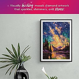 DIAMOND ART CLUB Starry Night- Night Music 5D Diamond Painting Kit, Star Diamond Canvas, Square Diamond Art for Adults and Kids, 13" x 18" (33 x 46 cm)
