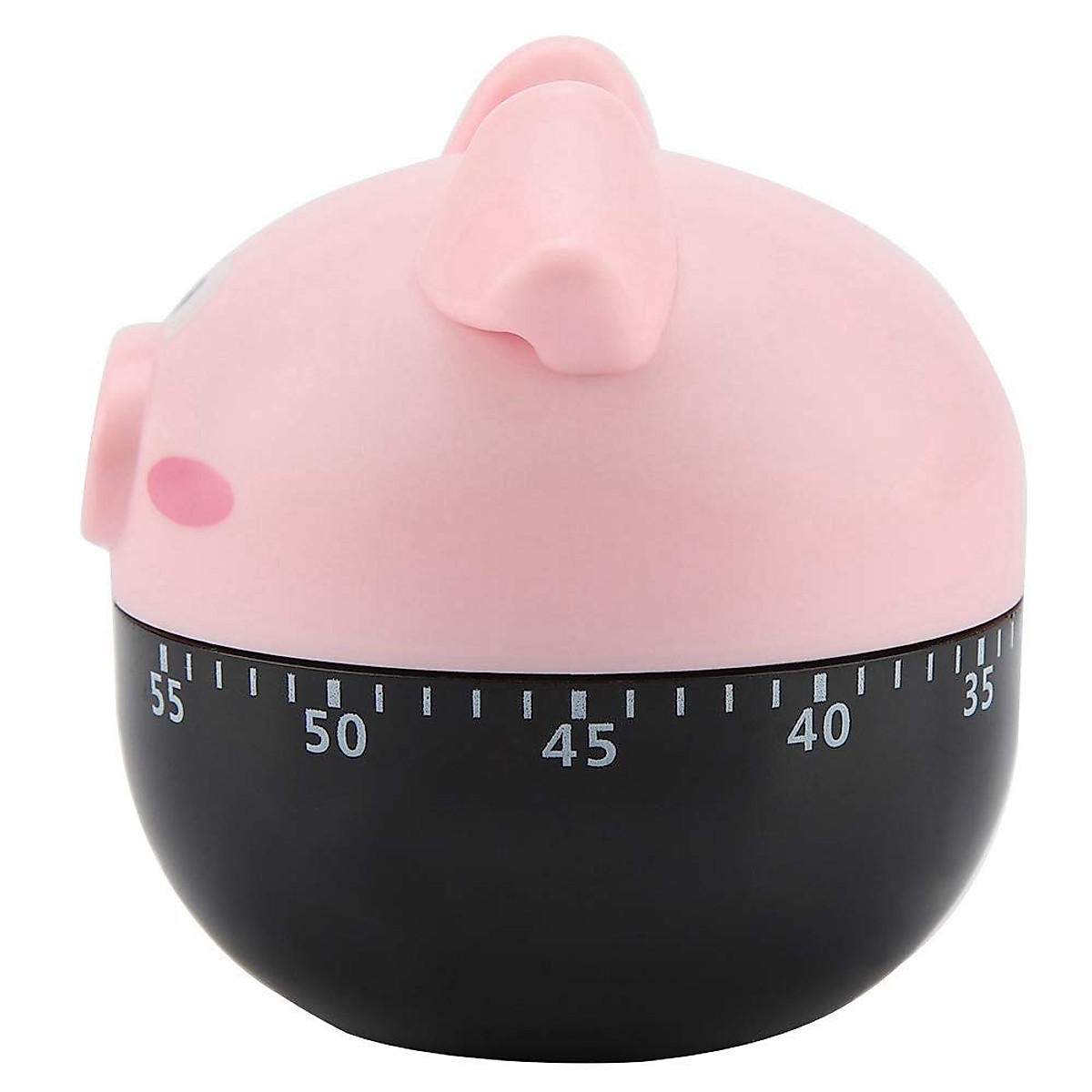 Cute Cartoon Pig Kitchen Timer,Mechanical Timers Counters,for Cooking Timing Tool Alarm Clock,Portable Alarm Clock Kitchen Cooking Tool(Pink)