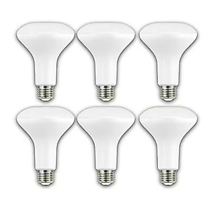 EcoSmart BR30 65W Equivalent Dimmable LED Light Bulbs Bright White (6-Pack)