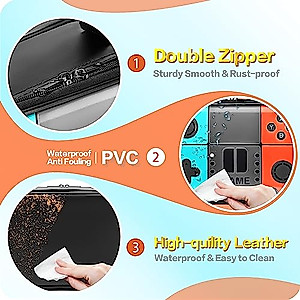 Hairao Boys Lunch Box Leather Lunch Box, Kids Lunch Bags Waterproof Thermal Insulated Cooler Bag Toy Bag for Boys Girls Kids Toddlers Teens school gift