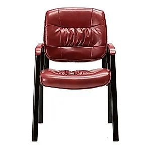 BTEXPERT Leather Office Executive Waiting Room Guest Reception Side Conference Chair, Burgundy, 1