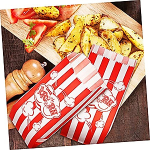 Snack Container 100pcs Popcorn Popcorn Packaging Bag Popcorn Bags s Portable Popcorn Holder Plastic Containers Plastic Popcorn Boxes Plastic Food Containers Treat Bag Snack Supply
