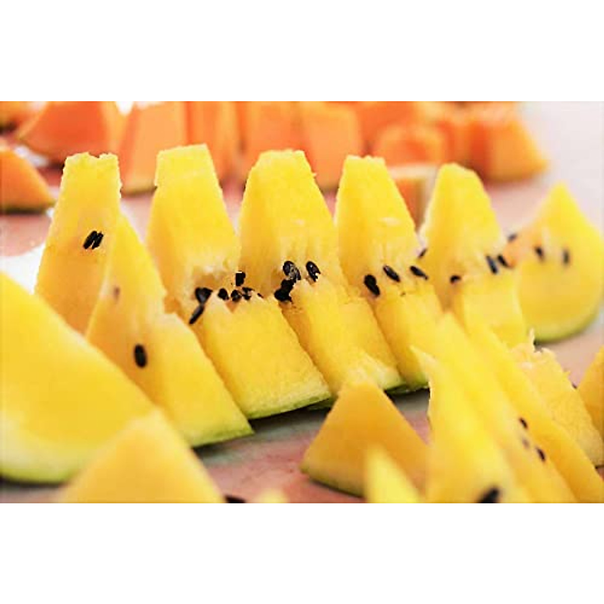 TomorrowSeeds - Yellow Crimson Watermelon Seeds - 20+ Count Packet - for 2023 Open Pollinated Non GMO Sweet Tropical Exotic Melon USA Garden