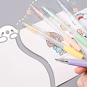 6PCS Student Utility Knife Pen-Cartoon Pattern Craft Cutting Tool Paper Pen Cutter Knife Creative Retractable，Art Utility Precision Paper Cutting Carving Tools
