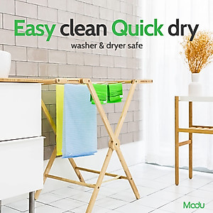 Exfoliating Washcloth Japanese Washcloth Nylon Bath Wash Cloth Korean Exfoliating Cloth Loofah Towel Beauty Washcloth Sponge Loofah Body Scrub Back Scrubber for Shower 4 Pcs by Modu