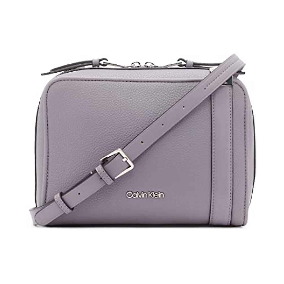 Calvin Klein Collette Top Zip Crossbody, Grey Ridge