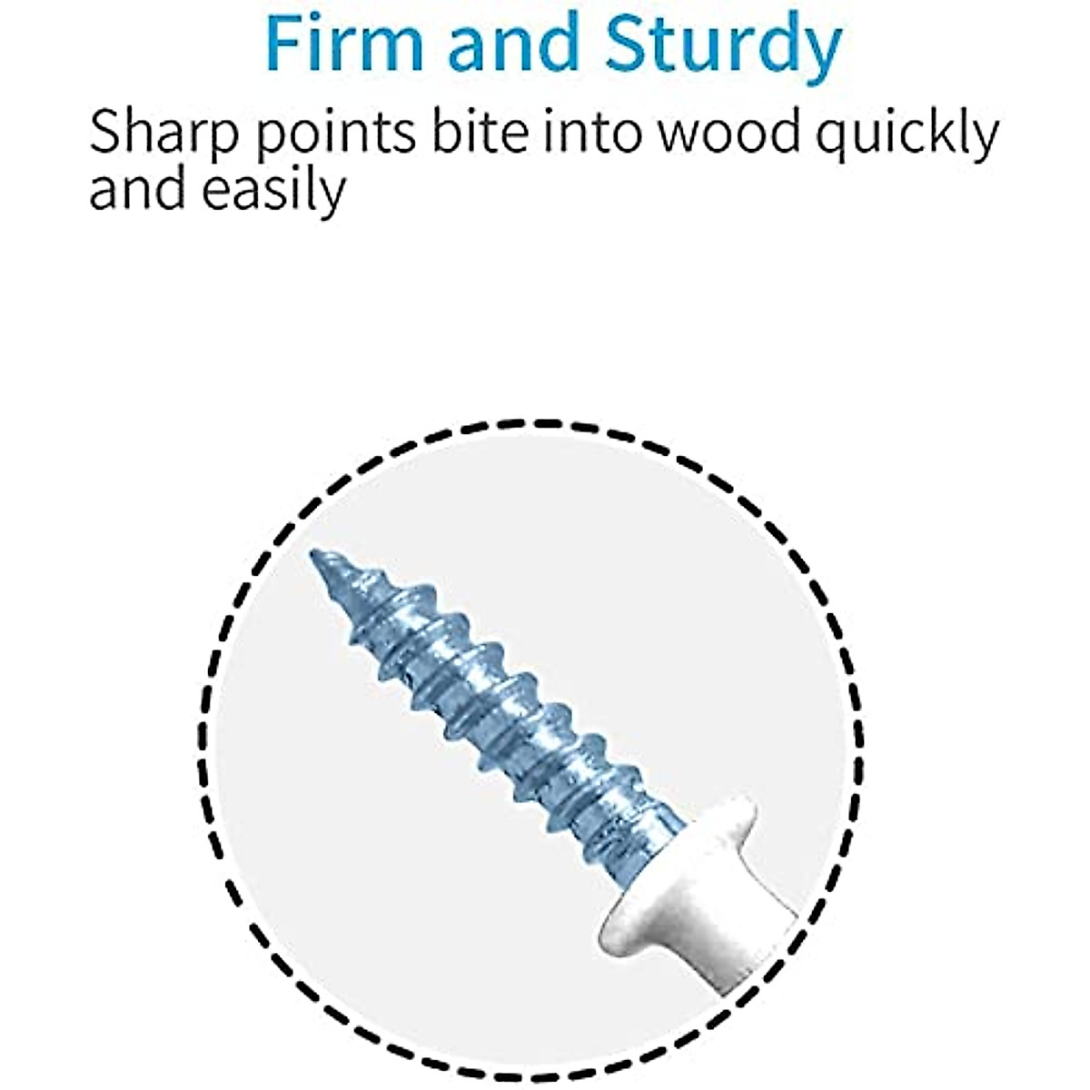 HULISEN 2.9" Large Ceiling Hooks, 12 Pcs Heavy Duty Screw-in Wall Hooks, Vinyl Coated Sturdy Screw Cup Hook for Hanging Plants, Mugs, Wind Chimes, Utensils (Easy to Install)