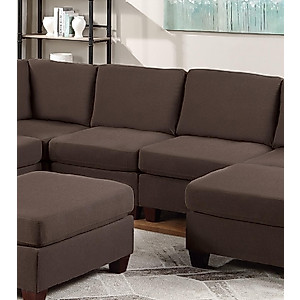 Wycian Boho High Chair, Dining Chair 20 Inch Seat Height Fabric Coffee Armless Chair Seat Height 20" for Living Room Bedroom Dining Rooms Garden 1PC