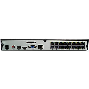 HIKVISI0N DS-7632NI-K2/16P 32 Channel with 2 Hard Drive Spaces,16 POE Ports 4K 8MP IP Network Video Recorder NVR, Compatible with Hikvision Hik-Connect, Hard Drive Not Included