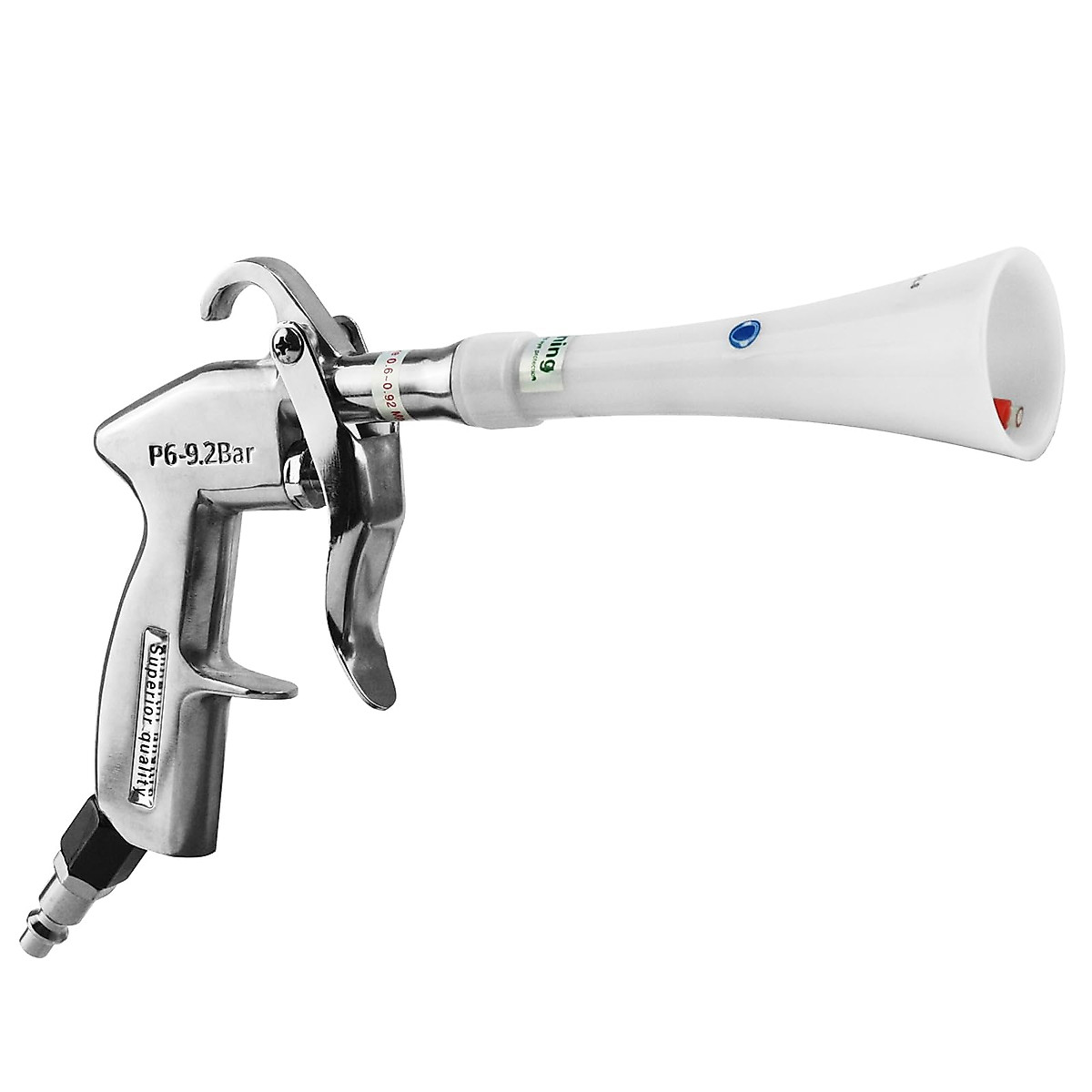 GOCCIDA Air Blow Gun with Brass Adjustable Air Flow Nozzle,Cleaning Gun Quickly Blasts Dirt and Dust from Surface Works with Air Compressor