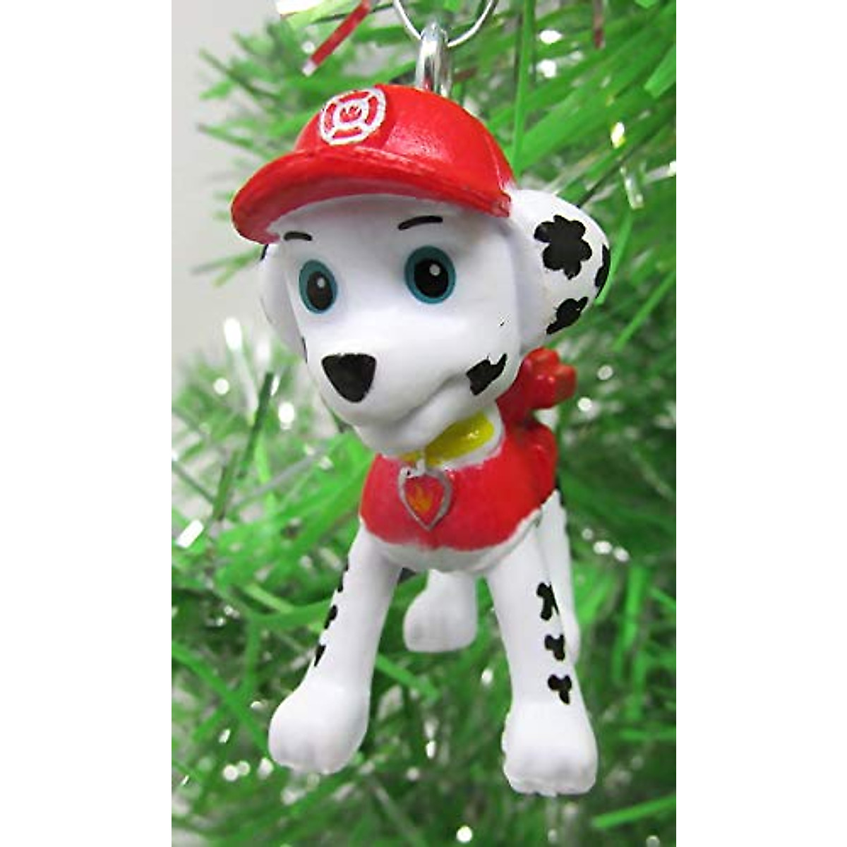 Ryder, Chase, Tracker and Friends Random Christmas Ornament Set of 8 - Unique Shatterproof Plastic Design