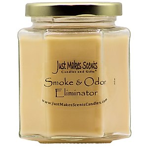 Smoke and Odor Eliminator Candle - Odor Eliminating Scented Candles for Home - Neutralizes Cigarette, Food, and Pet Smells | Natural Soy Wax Candle, Hand Poured in The USA