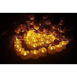 Topstone Remote Control Tealights with Timer,Battery Operated Flameless Candle with Flickering Amber Bulb,Electric Tea Light in Wave Open, Best for Holiday Decoration,Wedding,Pack of 12