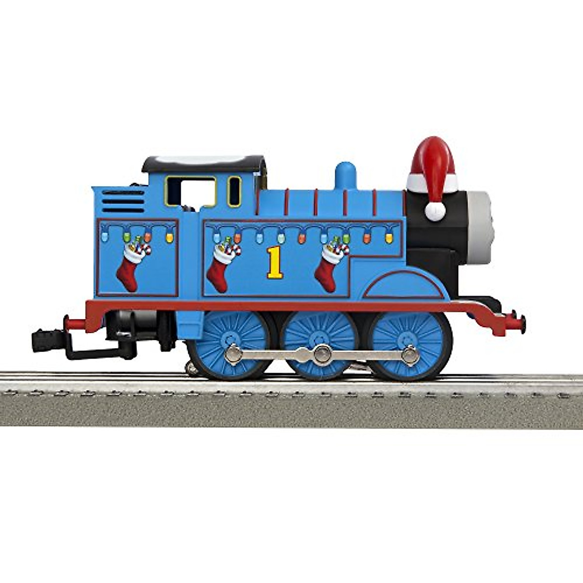 Lionel Thomas & Friends Christmas Freight Electric O Gauge Bluetooth Train Set with Remote, Blue,red and White