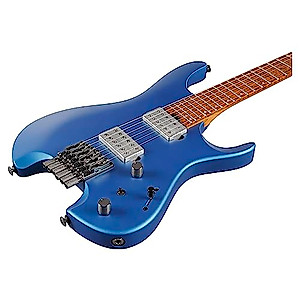 Ibanez Q52 Q Standard Headless Electric Guitar, Laser Blue Matte w/Gig Bag